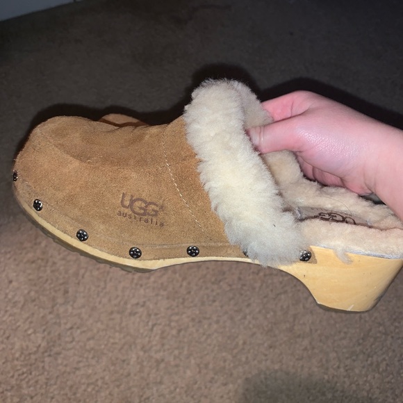 UGG | Shoes | Vintage Ugg Furry Clogs | Poshmark
